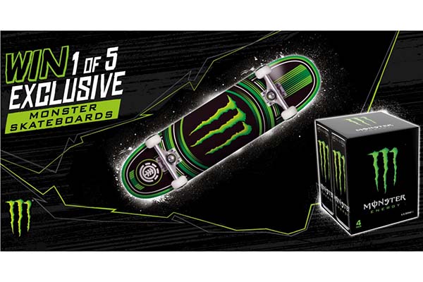Free Monster Energy® Skateboard Deck - FreebieRush